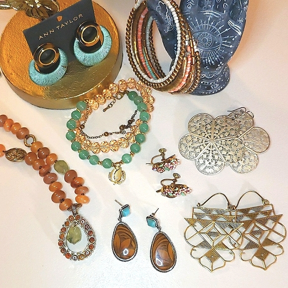 J. Jill | Jewelry | Bundle Of High End Contemporary Beaded And Filagree ...